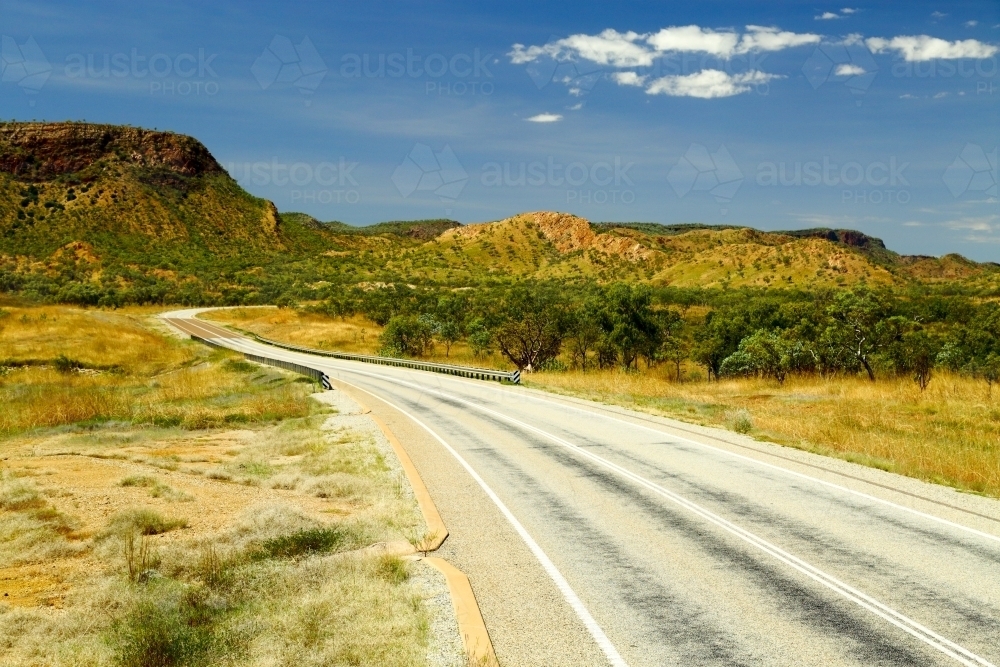 Image of A section of the Great Northern Highway in the Kimberley ...