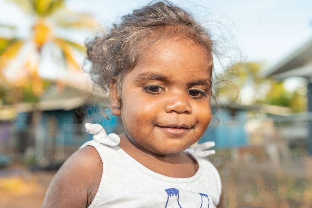 Image of Aboriginal toddler - Austockphoto