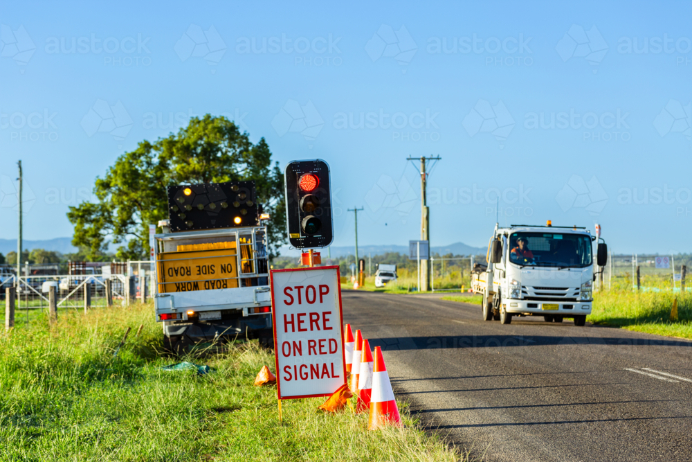Image of Aerial view of army camp road outside Singleton with Bypass ...