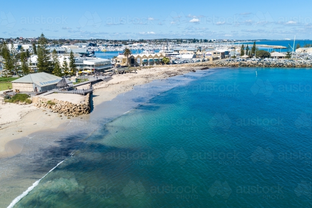 Image of Aerial view of Bathers Beach and Fremantle Fishing Boat ...