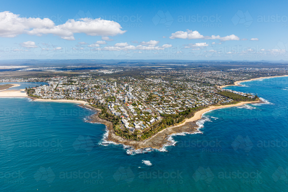 Image of Aerial view of Caloundra - Austockphoto