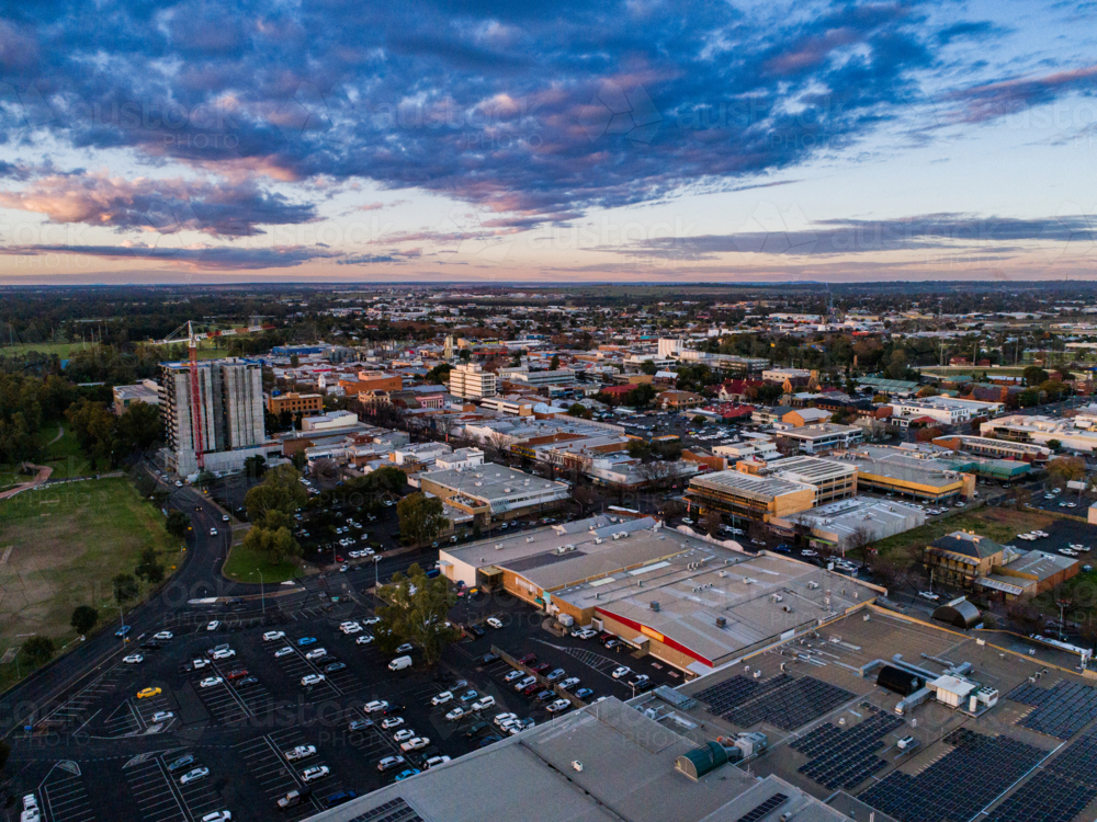 Image of Aerial view of Dubbo city in the Orana Region of New South ...