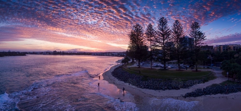 Image of Aerial view of Happy Valley and Pumicestone Passage, at ...