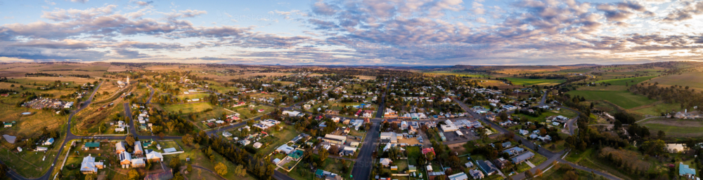 Image of Aerial view of Merriwa, Upper Hunter Shire, in the far west of ...