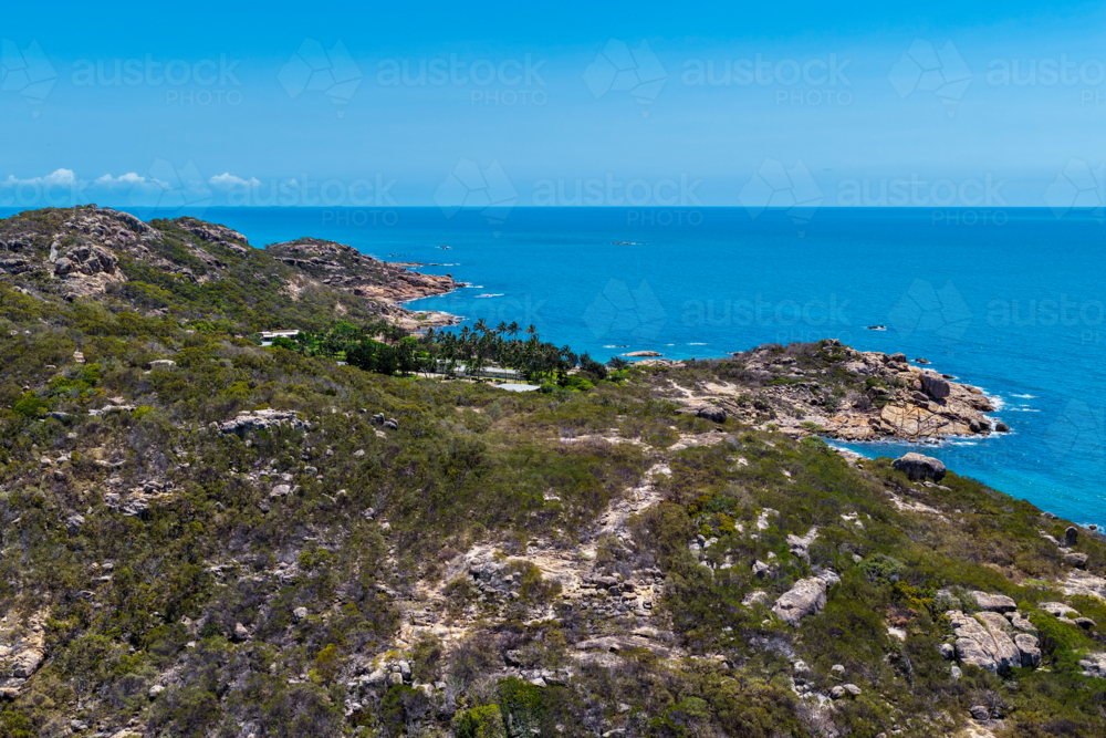 Image of Aerial view of Rose Bay in Bowen, showcasing its shoreline ...