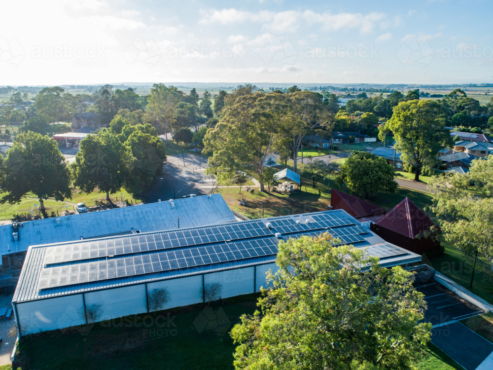 Image of Aerial view of solar panels on Singleton Visitor Information ...