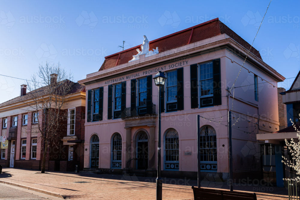 Image of Armidale city streetscape with heritage building architecture ...