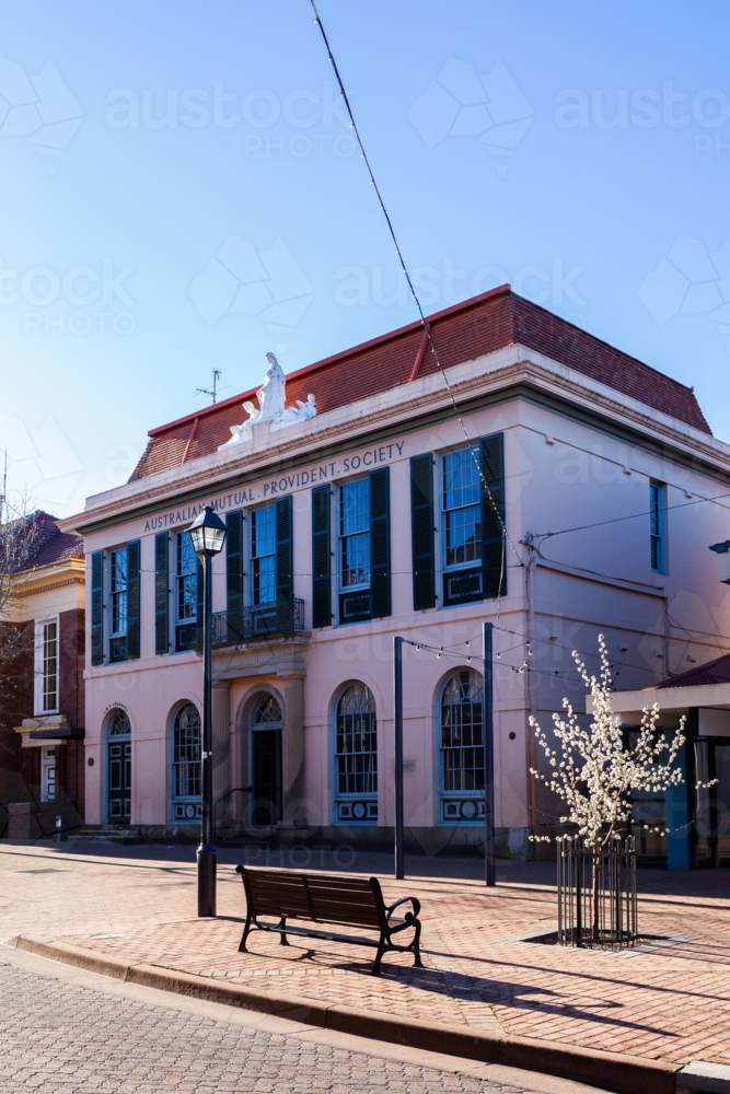 Image of Armidale city streetscape with heritage building architecture ...