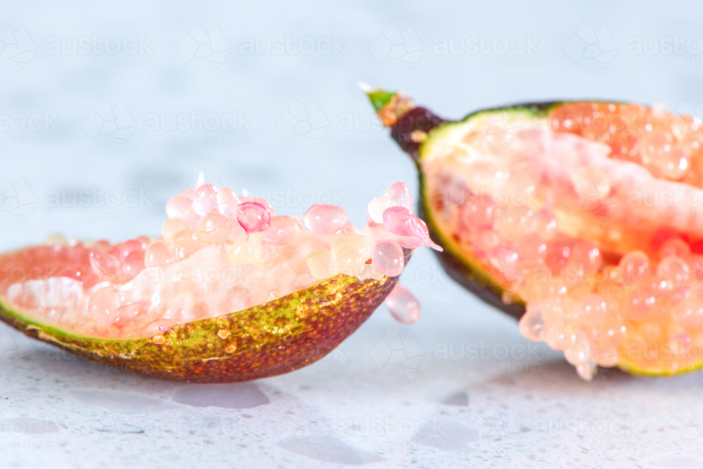 Image of Australian pink finger lime - Austockphoto