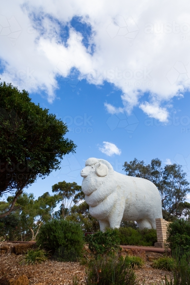 Image of Baart the Giant Ram sculpture in Wagin, Western Australia ...