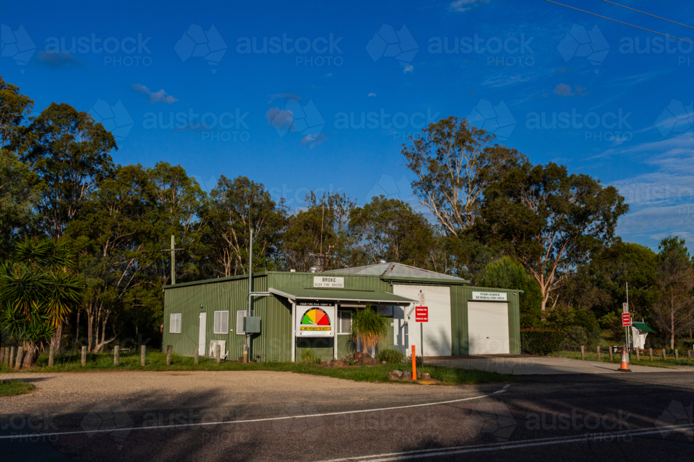 Image of Be ready to act fire danger rating risk sign outside fire ...