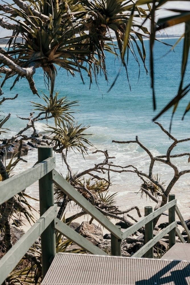 Image of Beach steps - Austockphoto