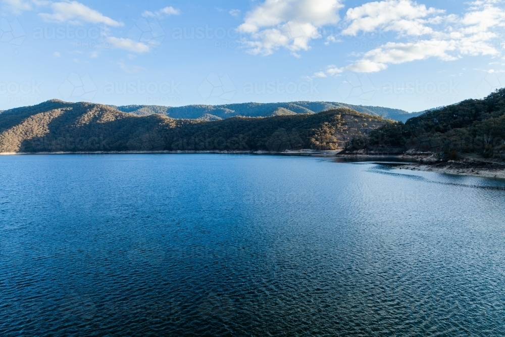 Image of Beautiful lake scenery of Talbingo Dam part of the snowy ...