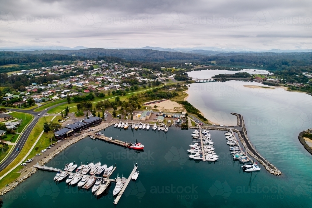 Image of Bermagui from Above Looking North - Austockphoto