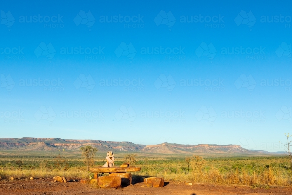 Image of blue sky with Cockburn range landscape in the Kimberley ...