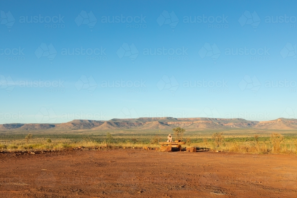 Image of blue sky with Cockburn range landscape in the Kimberley ...