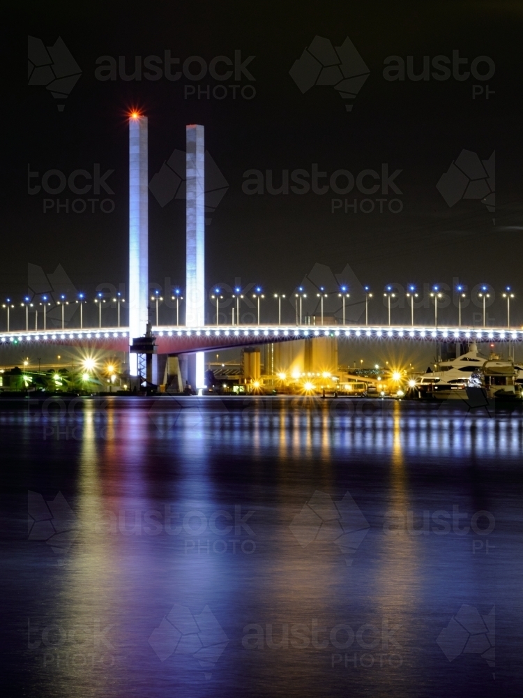 Image of Bolte Bridge at Night - Austockphoto