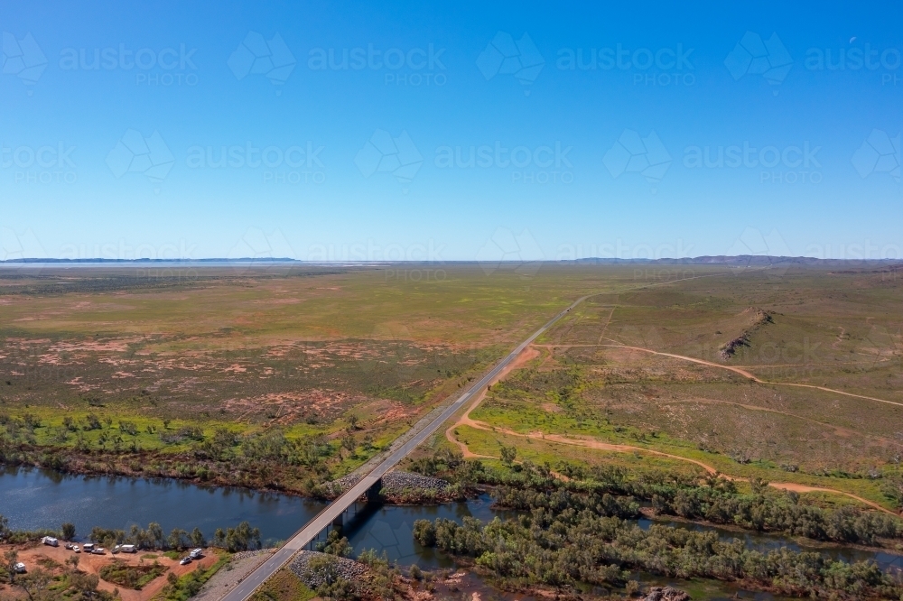 Image of bridge across river on North West Coastal Highway in the ...