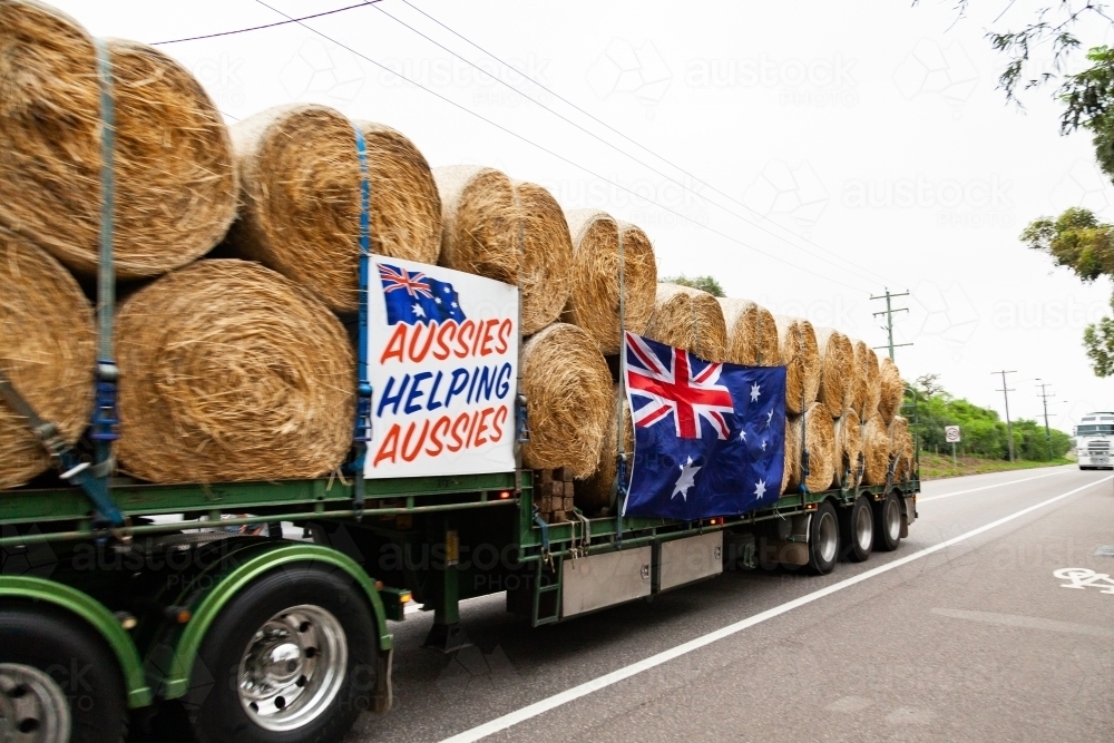 Image of Burrumbuttock Hay Runners going through Singleton on their way ...