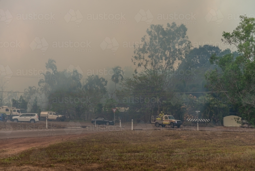 Image of Bushfire in Howard Springs - Austockphoto