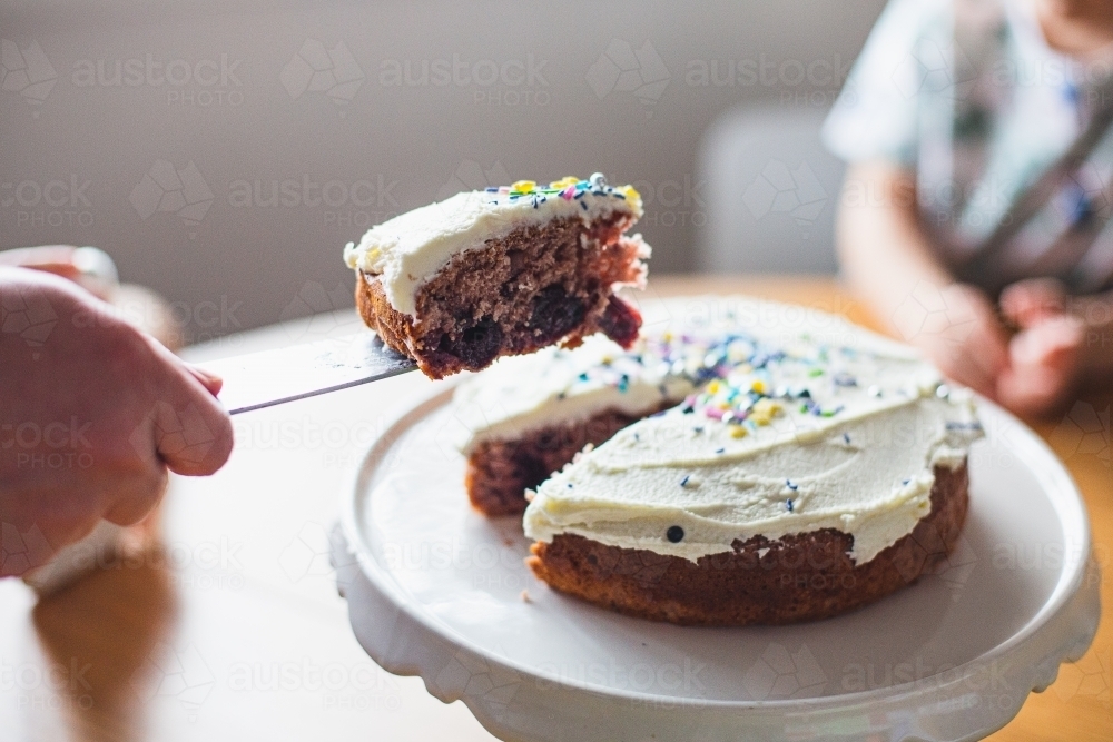 Image of cake slice - Austockphoto