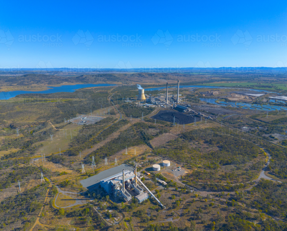 Image of Callide Coal Mine and Power Station Near Biloela, Queensland ...