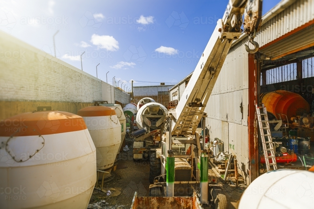 Image of Cement mixing factory - Austockphoto