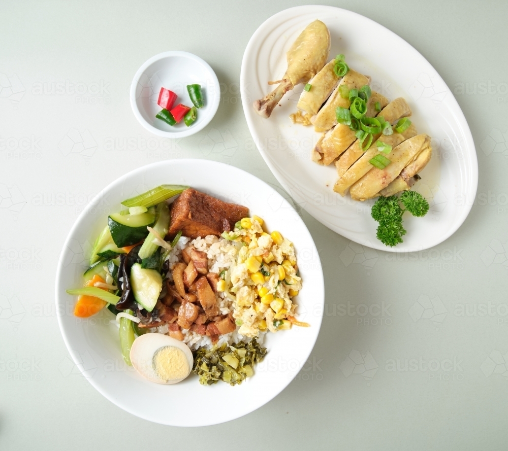 Image of Chicken bento - Austockphoto