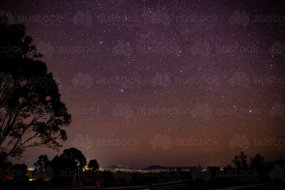 Image of clear night sky near Beaudesert captured with long exposure ...