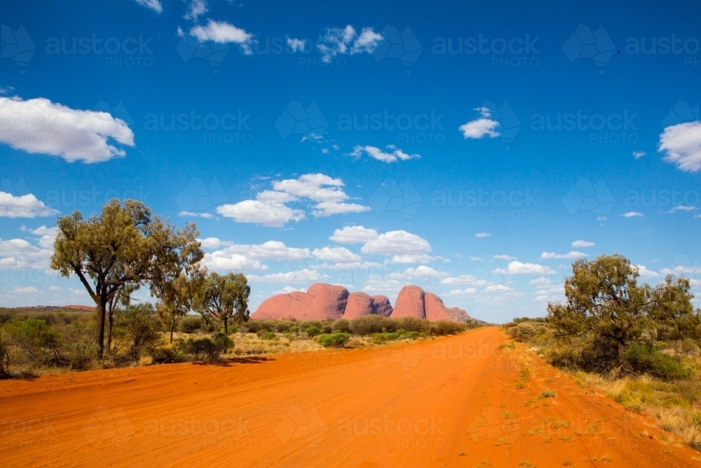Image of Close up shot of an outback with red dirt - Austockphoto