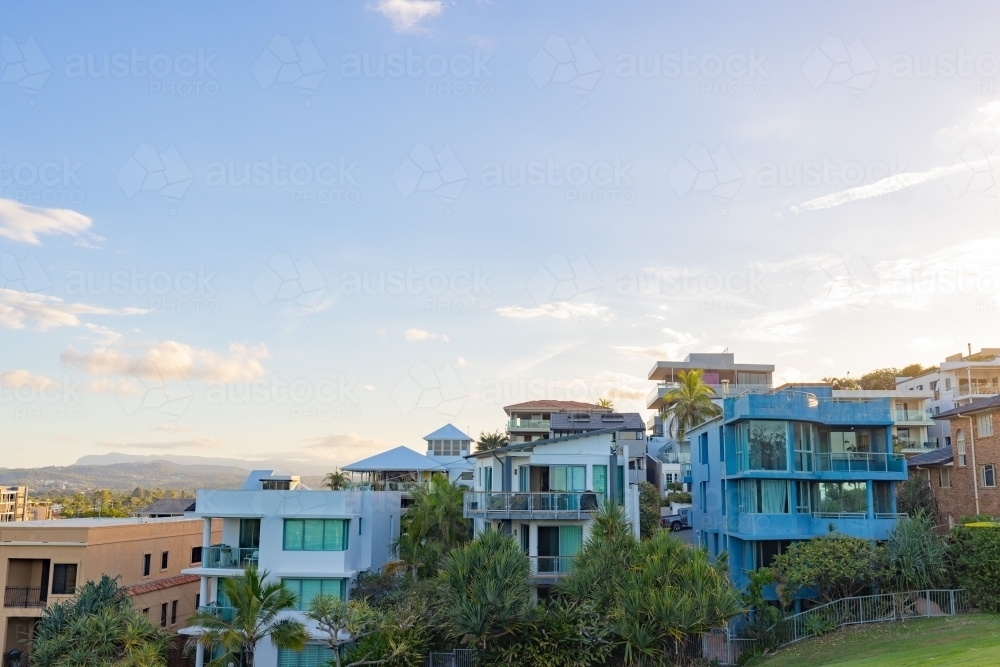 Image of Coastal seaside homes on the Gold Coast - Austockphoto