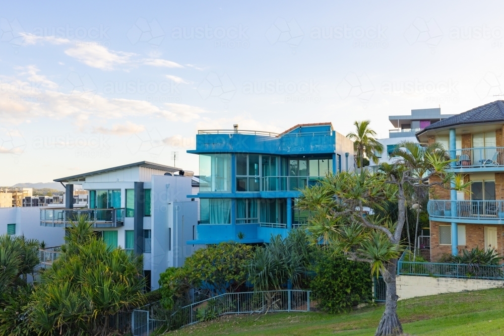 Image of Coastal seaside homes on the Gold Coast - Austockphoto