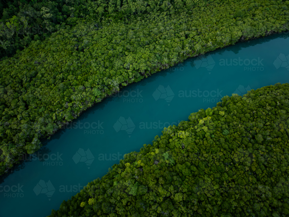 Image of Coastal waterways along the Daintree Coast - Austockphoto