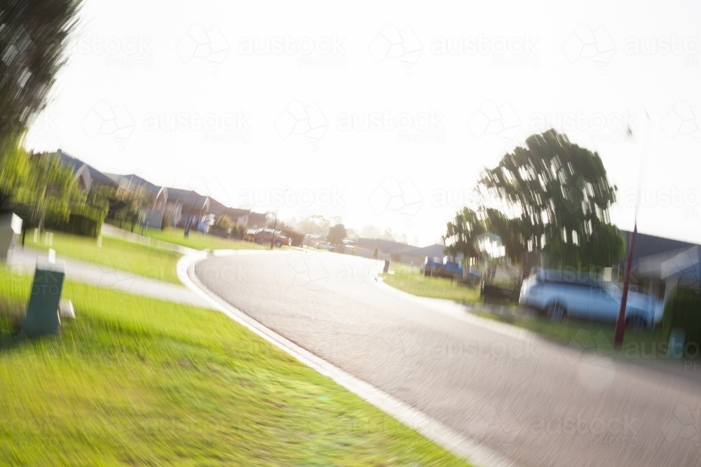Image of Concept scene of experiencing vertigo, spinning, dizziness ...