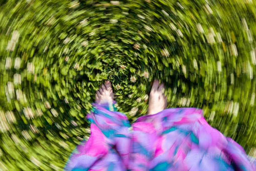 Image of Concept - vertigo, imbalance, dizziness. Spinning photo of ...