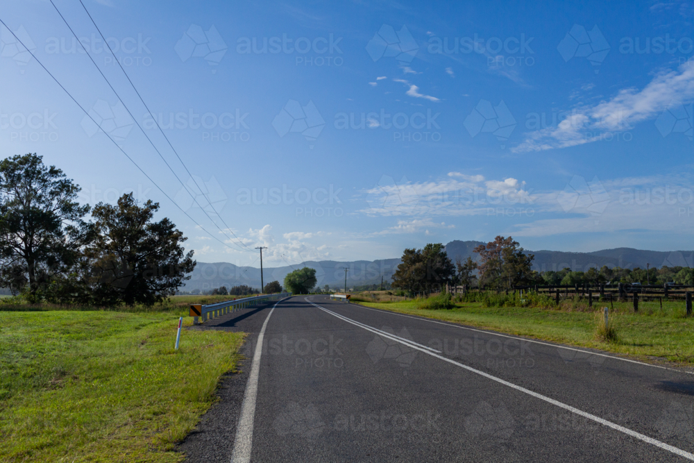 Image of Country road in Wine region of Hunter valley NSW, Australian ...