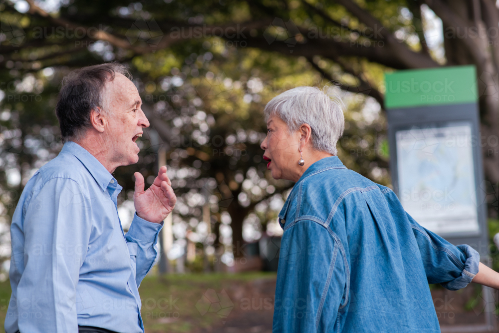 Image of couple arguing - Austockphoto