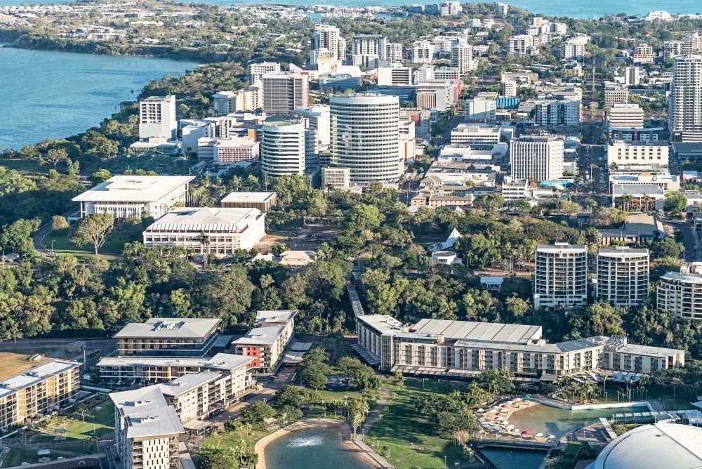 Image of Darwin city aerial - Austockphoto