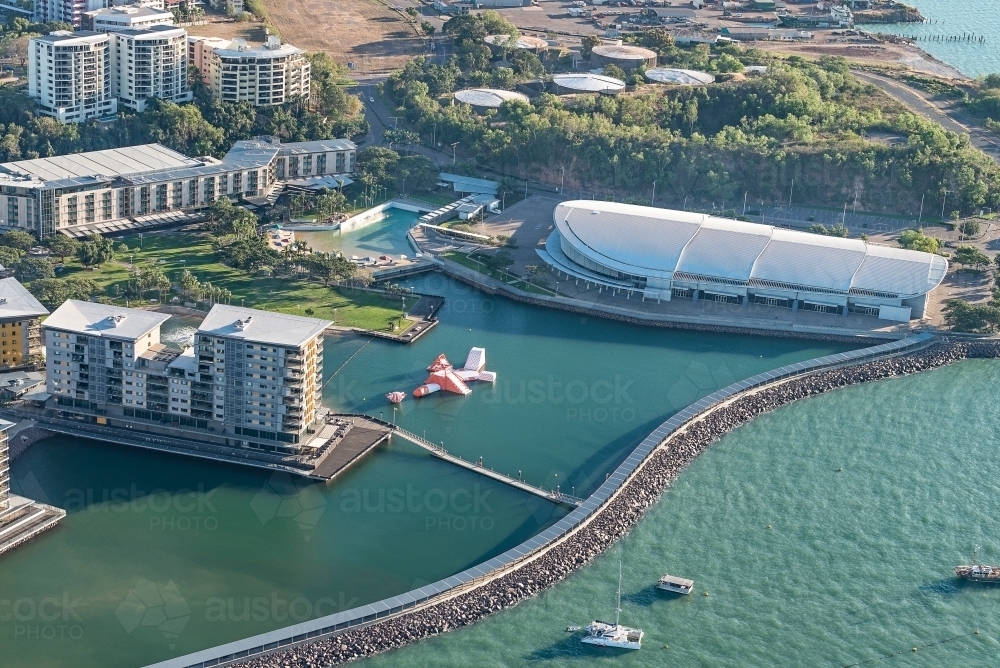 Image of Darwin Waterfront from above - Austockphoto