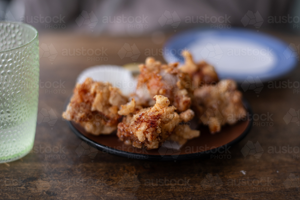 Image of deep fried chicken, japanese kara age - Austockphoto
