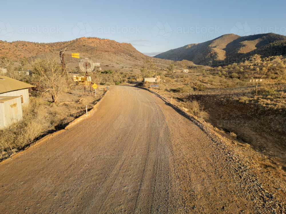 Image of dirt road through the hills in Arkaroola Flinders Ranges ...