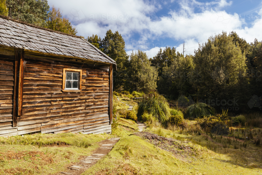 Image of Du Cain Hut built by Patrick Joseph ‘Paddy’ Hartnett on the ...