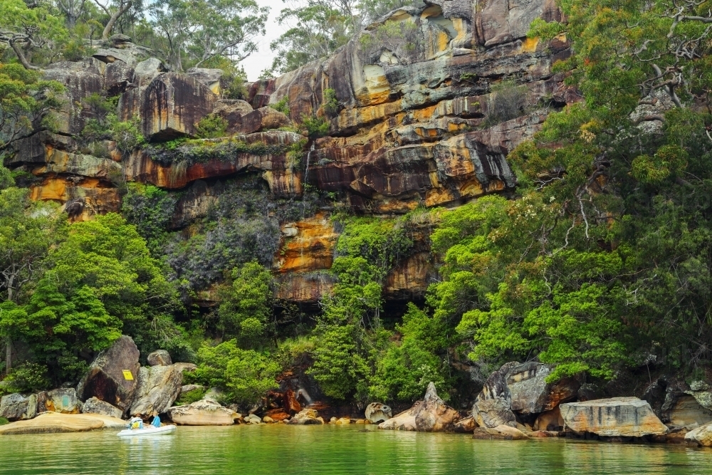 Image of Enjoying summer from a boat at anchor in Refuge Bay ...