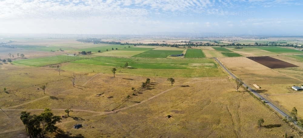 Image of Farming paddock landscape - Austockphoto