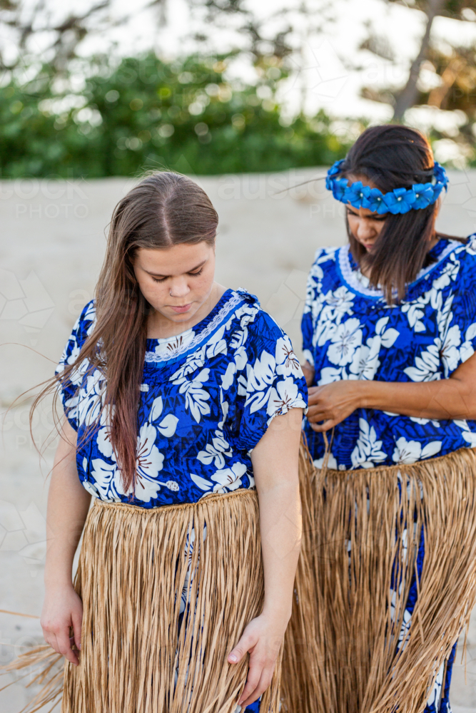 Image of First Nations Australian Torres Strait Islander getting ...