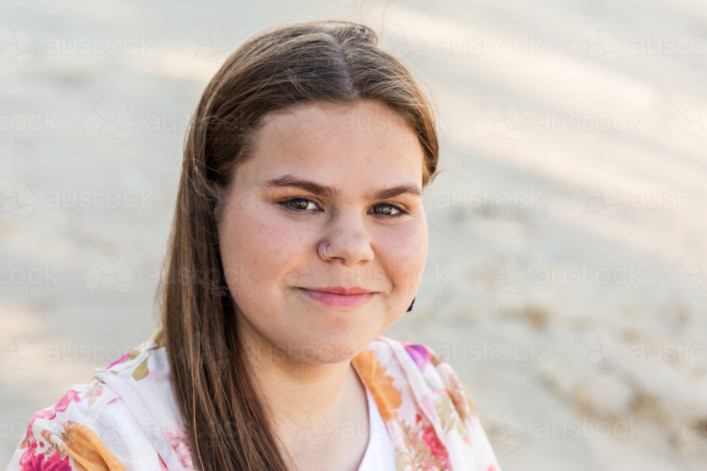 Image of First Nations Australian Torres Strait Islander teen girl ...