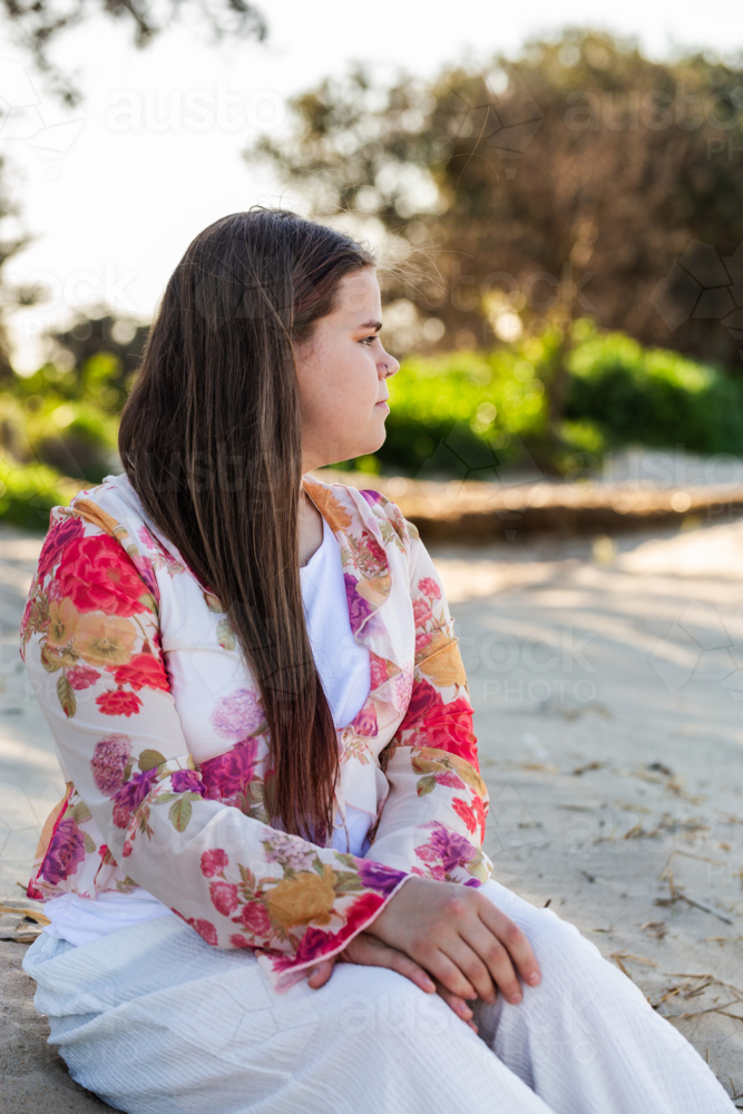 Image of First Nations Australian Torres Strait Islander teen girl ...