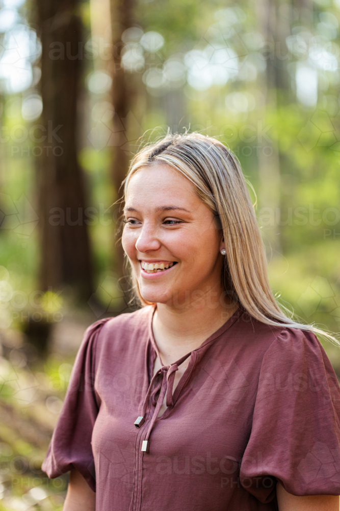 Image of First Nations Australian Wonnarua Aboriginal woman portrait in ...