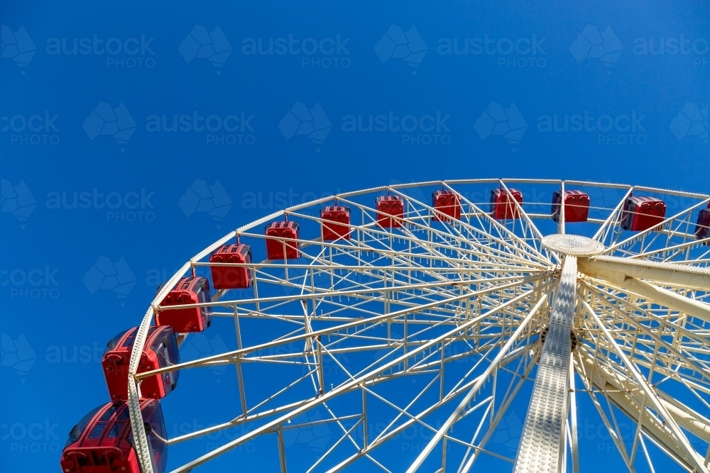 Image of Fremantle ferris wheel amusement ride. - Austockphoto