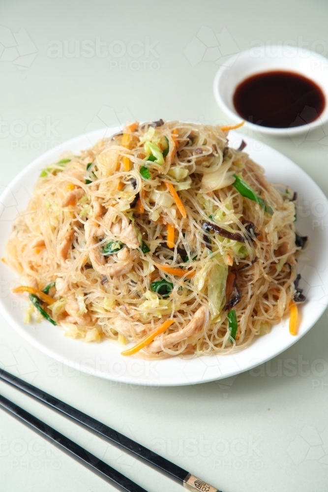 Image of Fried rice noodles - Austockphoto